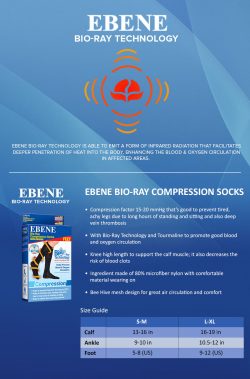 Bio-Ray Compression Socks - EBENE Singapore