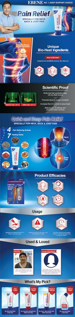 Bio-Heat Pain Relief Cream - EBENE Singapore